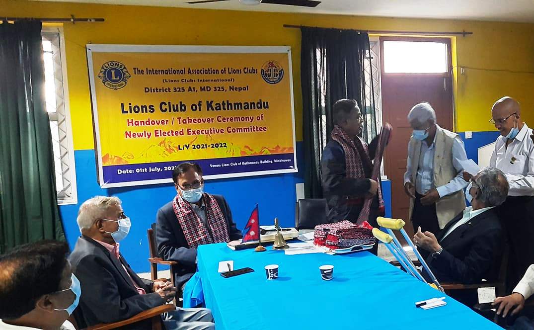 Handover / Takeover Ceremony – Lions Club of Kathmandu